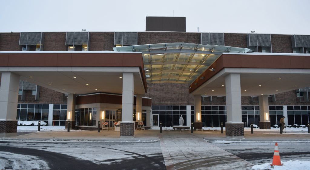 The Catholic Post New main entrance, remodeled lobby blessed at OSF St ...