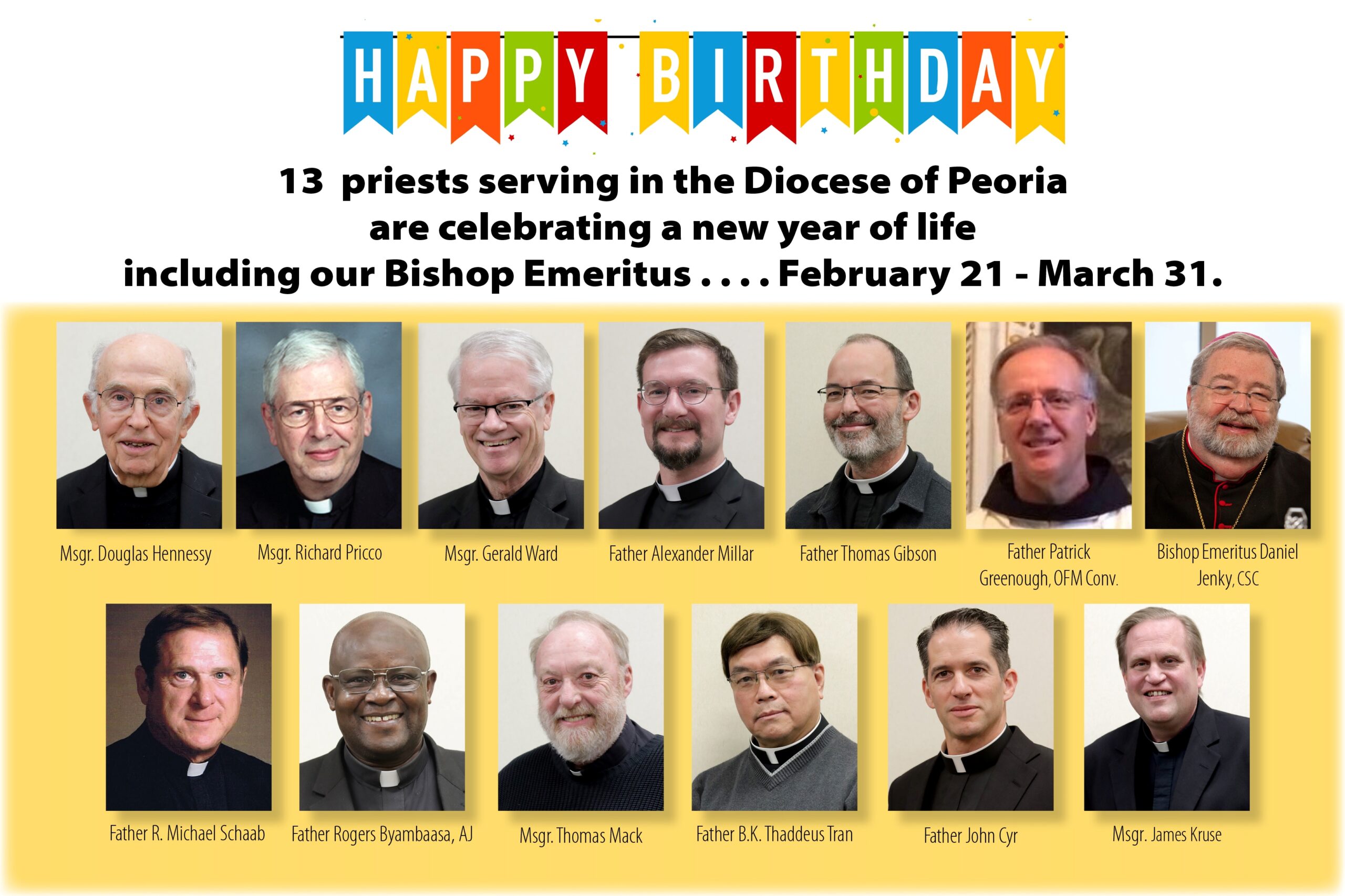 The Catholic Post Priests birthdays: Feb. 21 to March 31